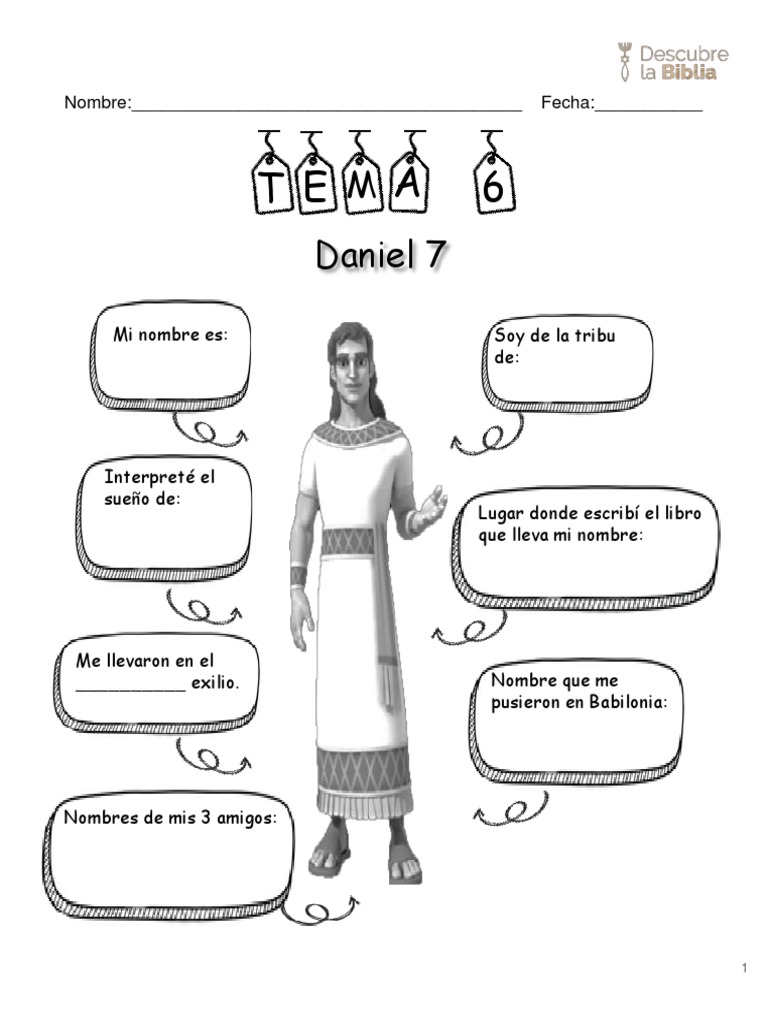 Tema 6 Daniel 7 | PDF | Daniel (figura bíblica) | Cautiverio babilónico