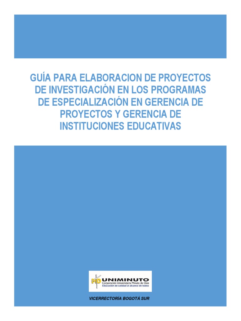 Anexo 3.3 Esquema Proyecto de Investigación EGPR | PDF | Hipótesis ...