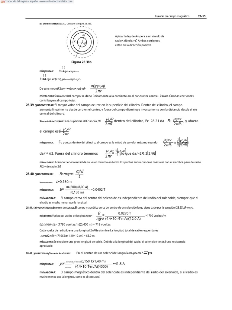Solucionario Recortado | PDF | Campo magnético | Magnetismo