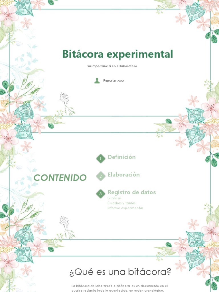 Importancia de la Bitácora Experimental | PDF | Laboratorios | Experimentar