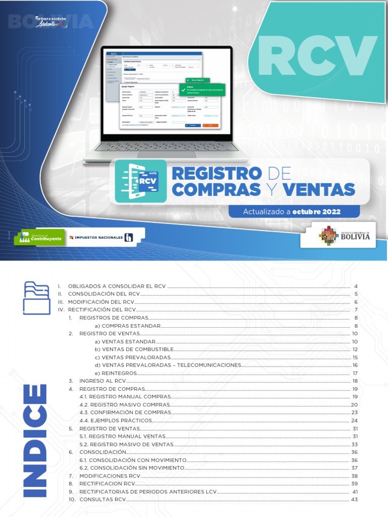 Cartilla RCV 10-22 Cartilla | PDF | Factura | Impuesto al valor agregado