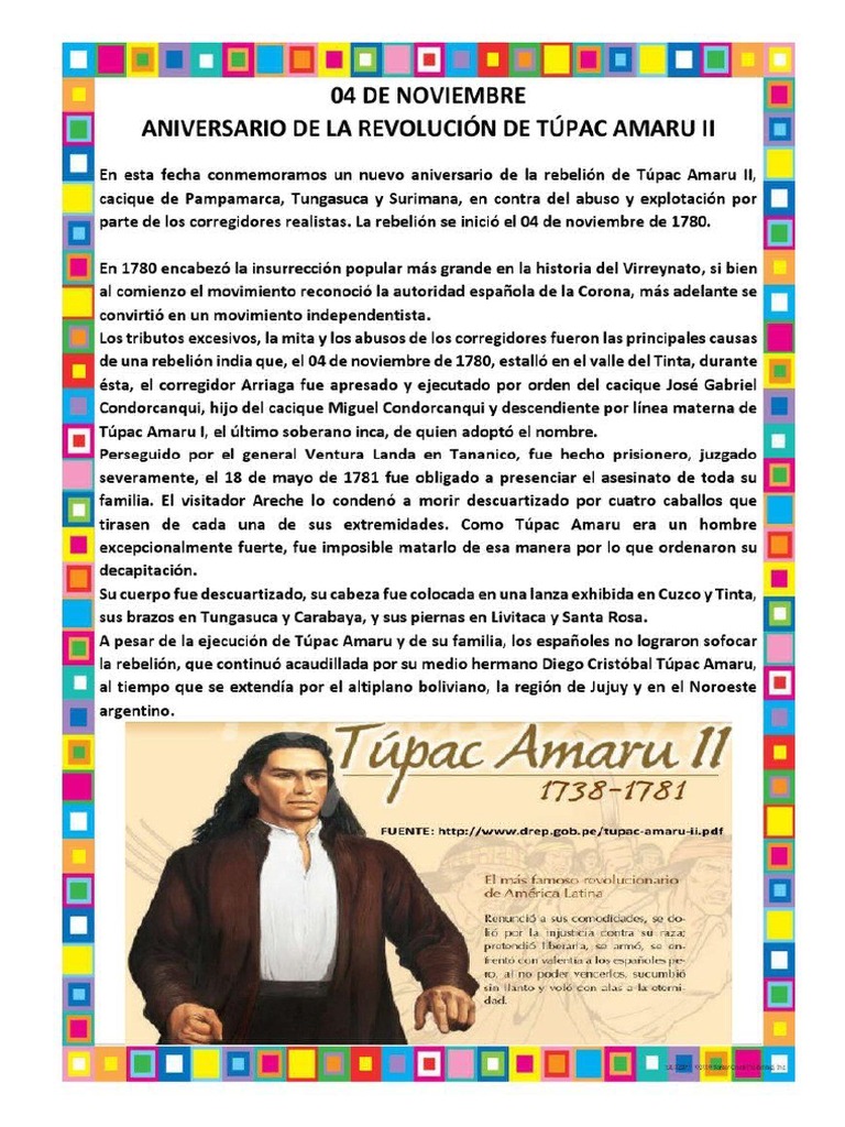 Fechas Civicas Noviembre | PDF