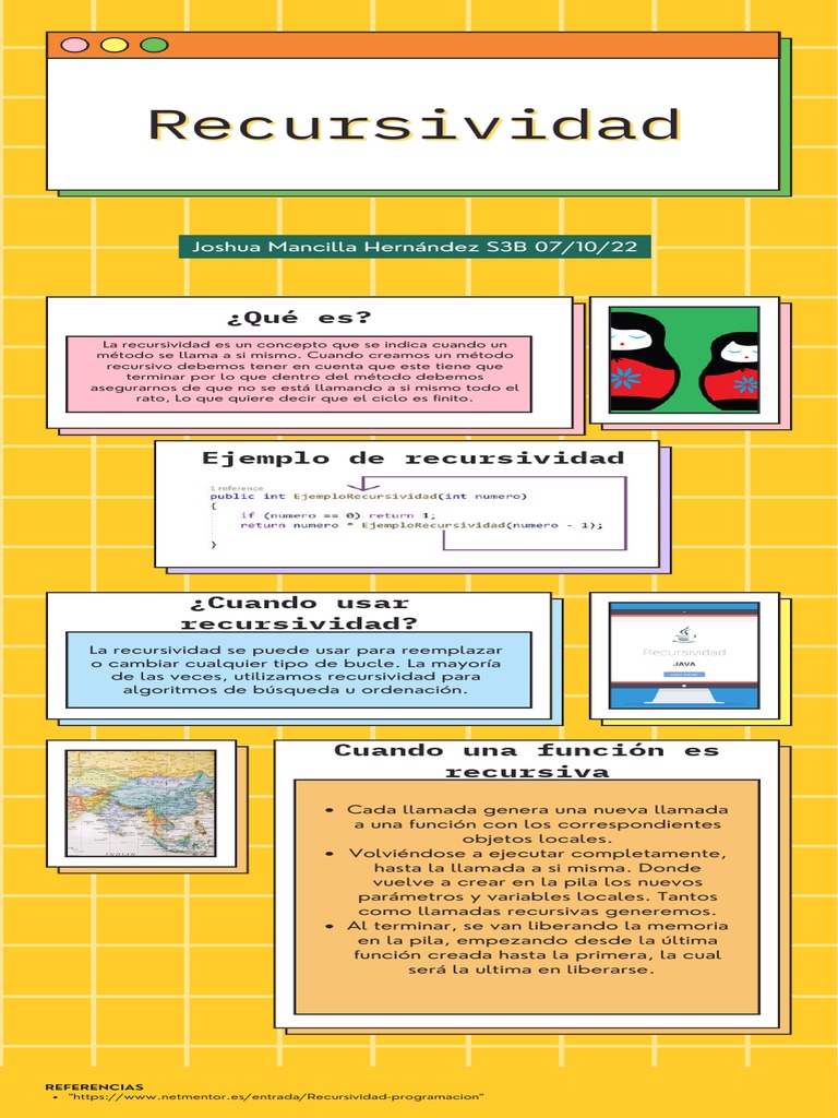 Infografía Recursividad Mancilla Hernández Joshua | PDF