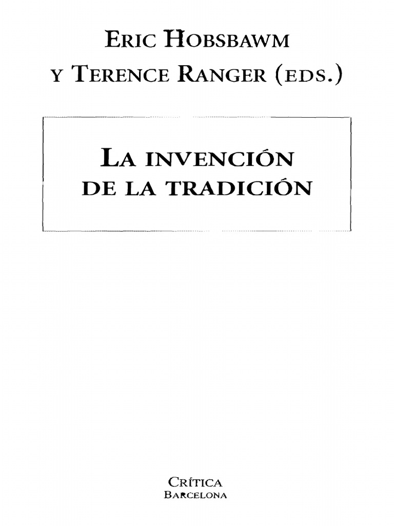 Eric Hobsbawm y Terence Ranger La Invenc | PDF | Republica de Irlanda ...
