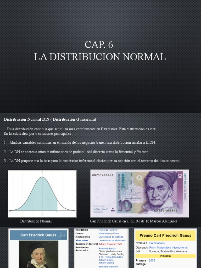 Cap. 6 La Distribucion Normal | PDF | Distribución normal ...