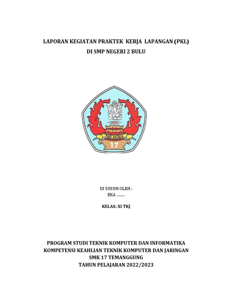 Laporan PKL Eka | PDF | Karier & Perkembangan | Seni