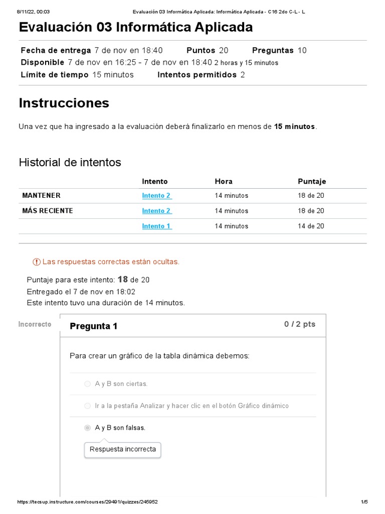 Evaluación 03 Informática Aplicada - Informática Aplicada - C16 2do C-L - L | PDF | Ingeniería ...