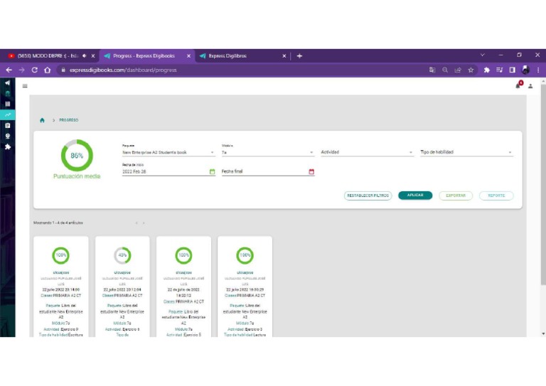 Progress - Express Digibooks - Unidad 7 | PDF