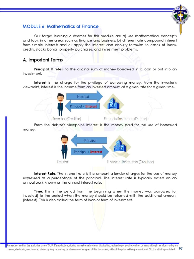 GMATH Module 6 | PDF | Interest | Debt
