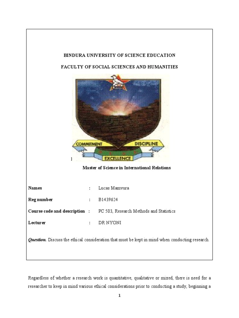 Research Ethics Pdf Quantitative Research Qualitative Research