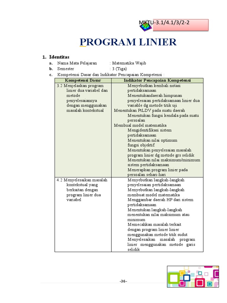 Program Linier: Konsep & Aplikasi | PDF | Komputer