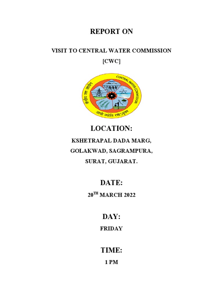 CWC Report - Kunj | PDF | Flood | Rain