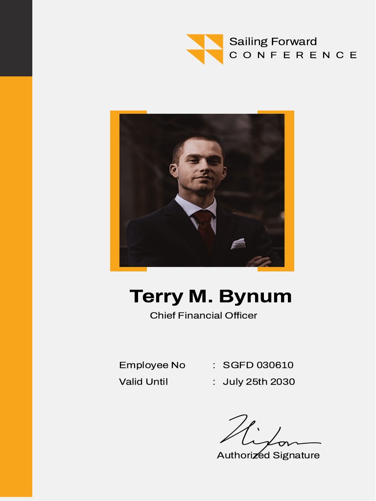 Conference ID Card Template | PDF