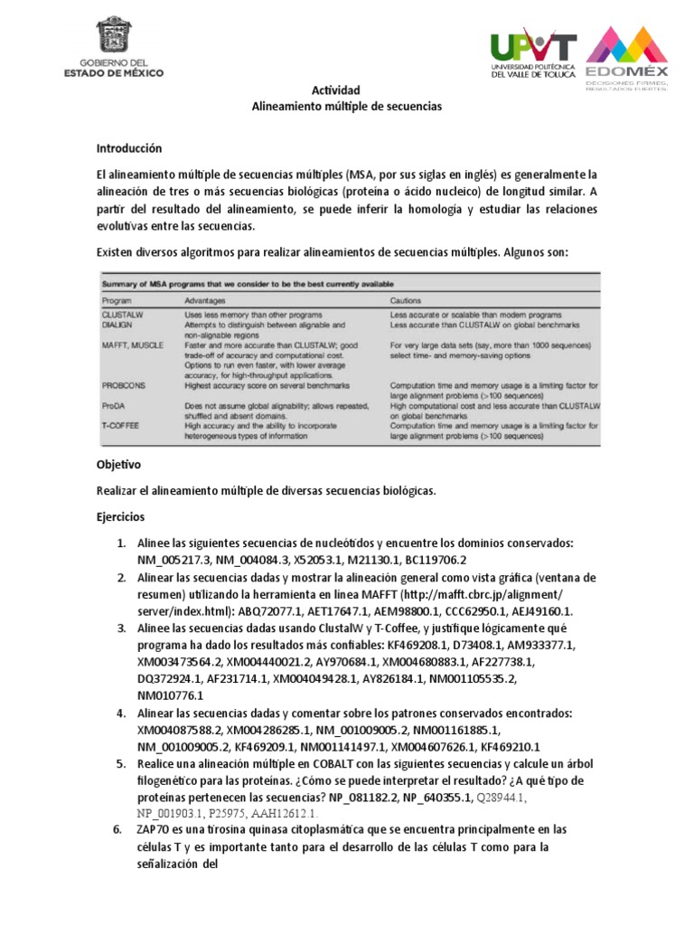 Bioinformática | PDF | Alineación de secuencia | Célula T