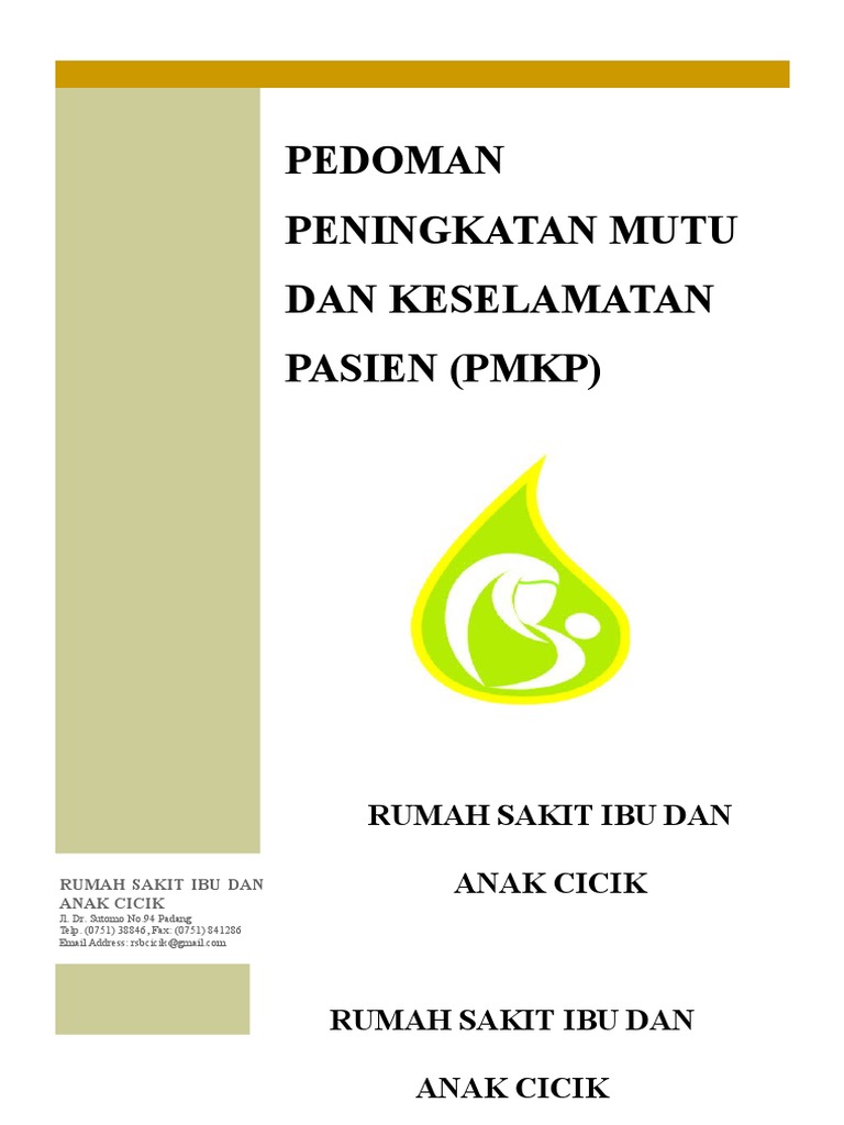 Pedoman Mutu & Keselamatan RSIA | PDF | Pengembangan Diri | Kesehatan Holistik