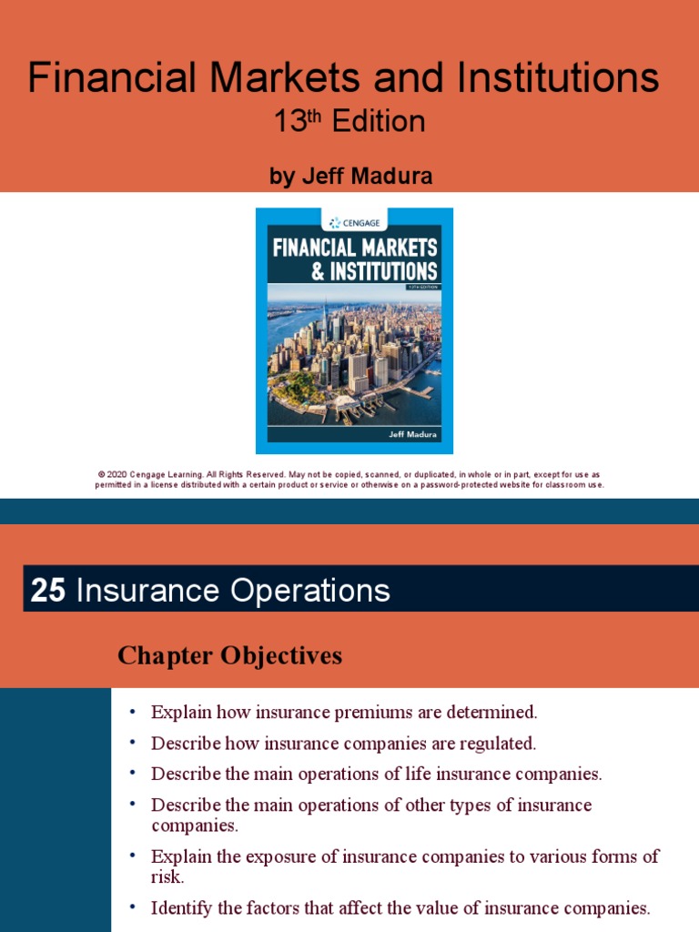 Ch25 Insurance Operations | PDF | Insurance | Bonds (Finance)