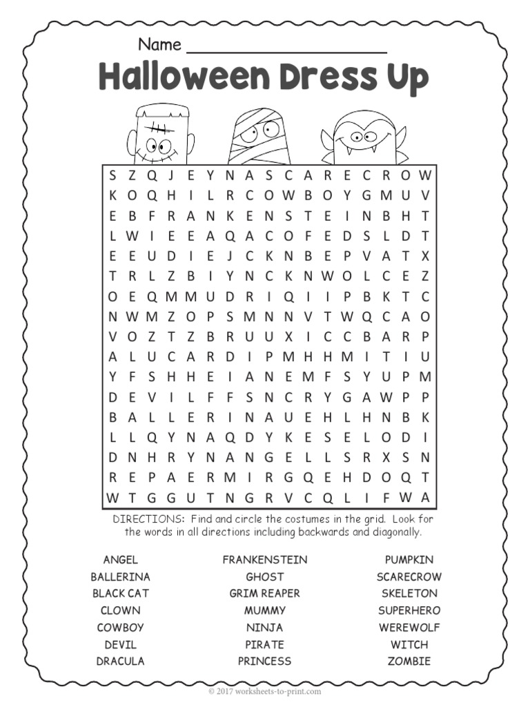 Halloween Word Search | PDF