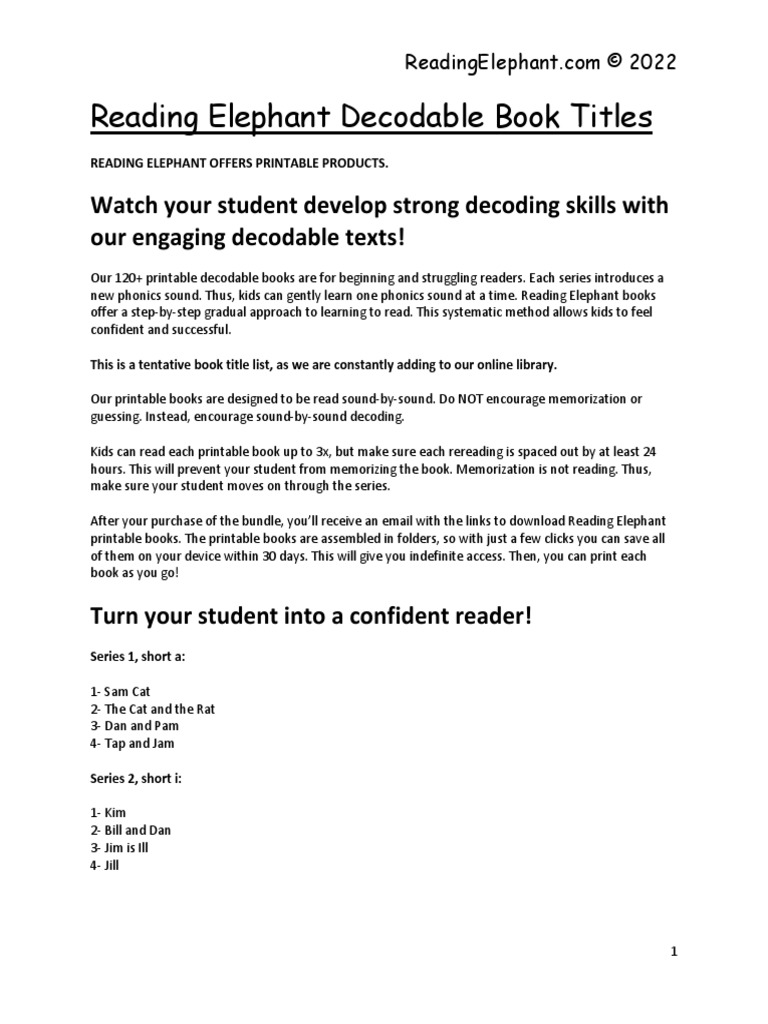 First Foniks BundleBookTitlesandSamples2 | PDF | Phonics | Organisms