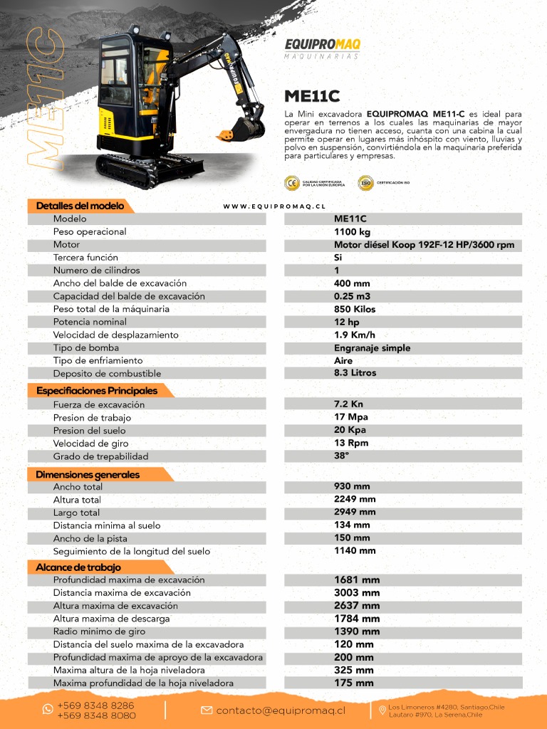Ficha Tecnica Me11 C | PDF