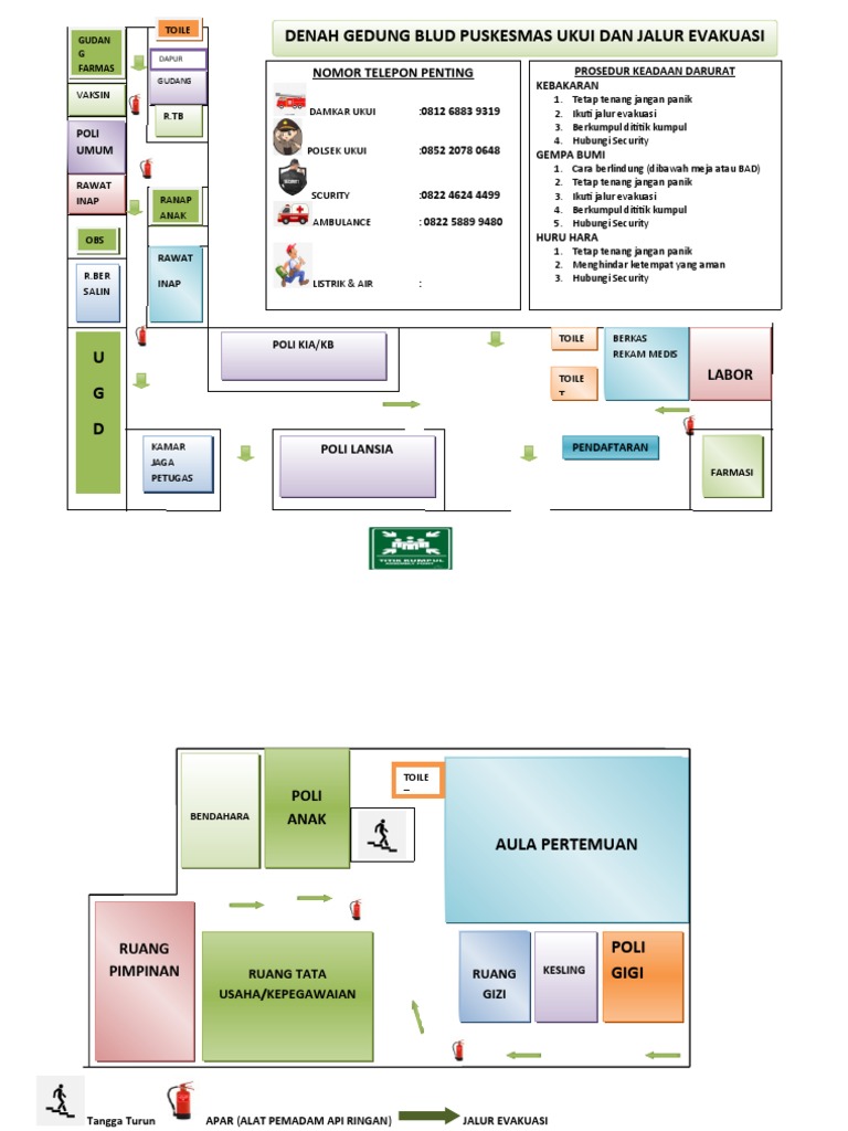 Denah Evakuasi | PDF