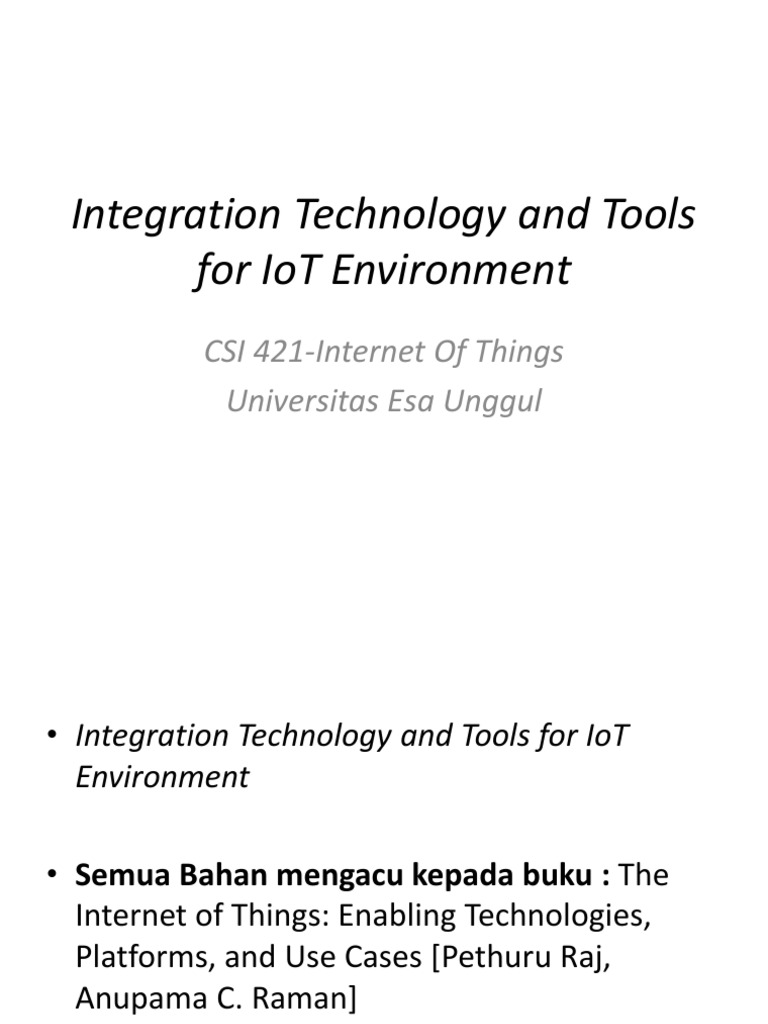 UEU CSI 421 IOT Pertemuan 5 | PDF | Internet Of Things | Computer Network