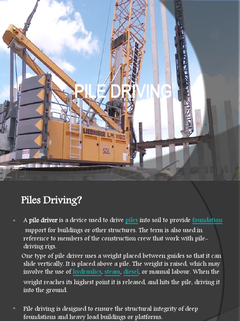 Pile Driving Report | PDF | Deep Foundation | Civil Engineering