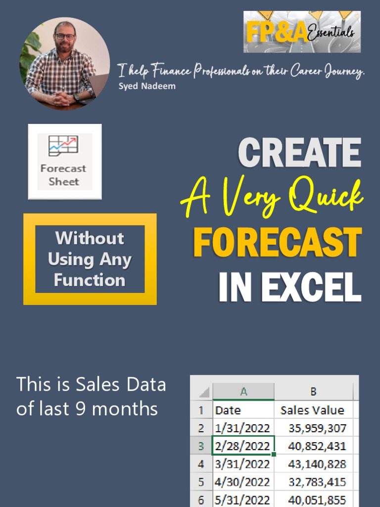 Create Forecast in Excel 1667605238 | PDF | Forecasting | Microsoft Excel
