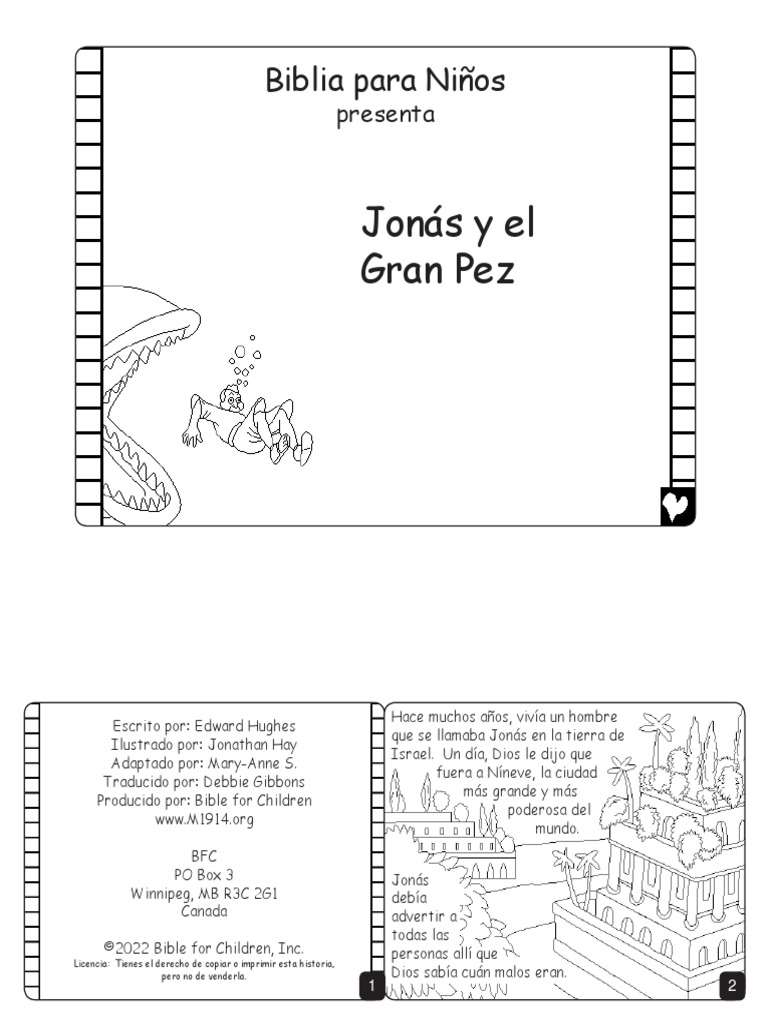 26 Jonah and The Big Fish Spanish CB6 | PDF | Jonás | Pecado