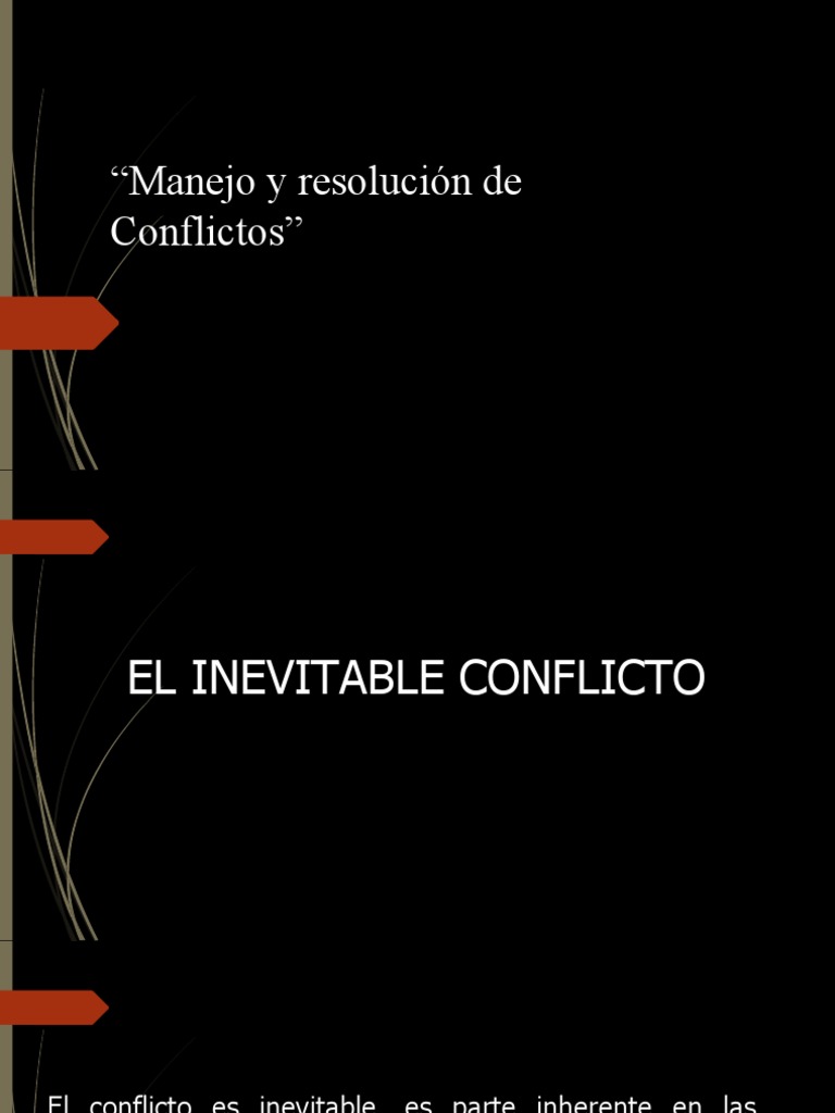 Manejo Conflictos | PDF | Negociación | Conflicto (proceso)