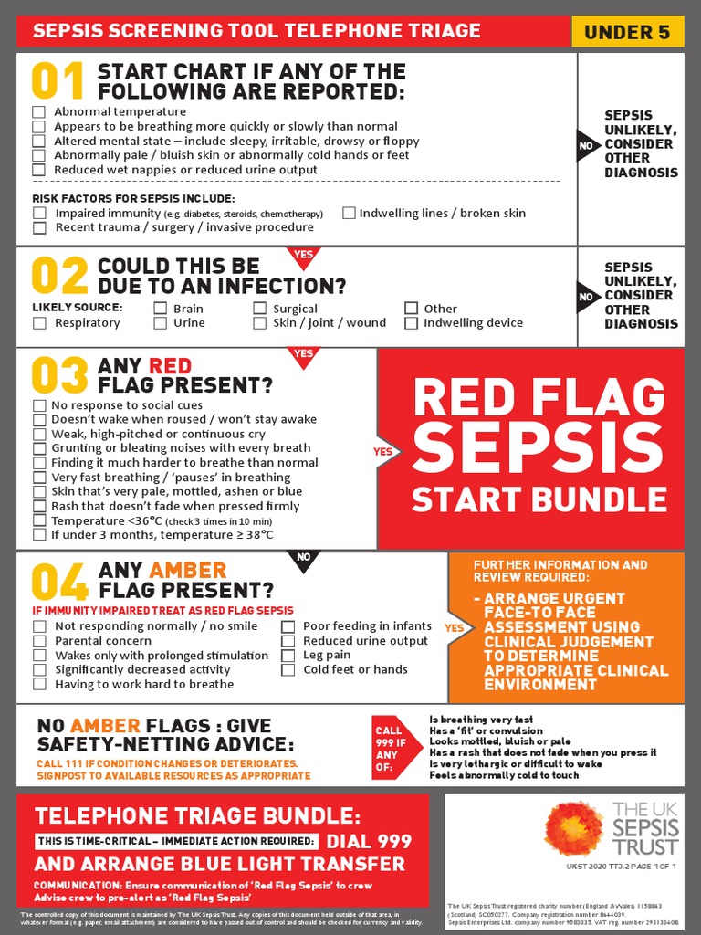Sepsis Screening Tool for Triage | PDF | Sepsis | Medical Specialties
