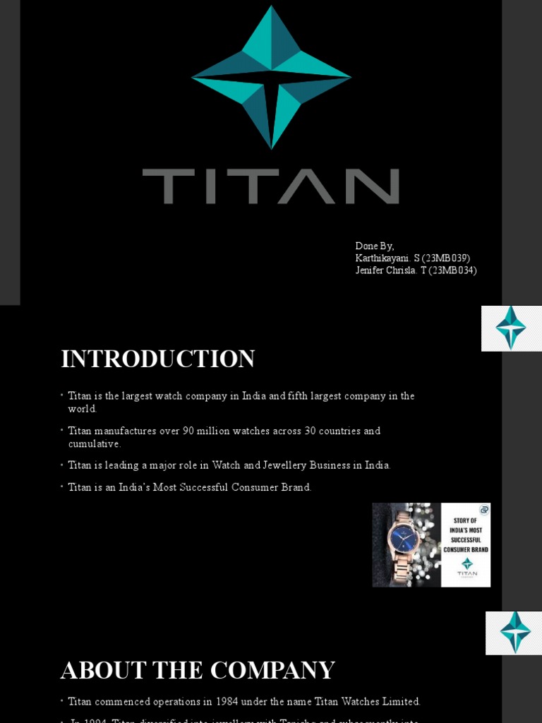 Titan PPT For STM | PDF | Marketing | Business