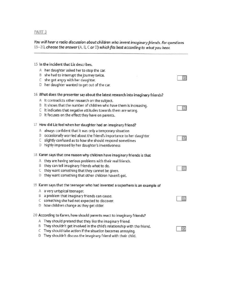 Listening Imaginary Friends | PDF