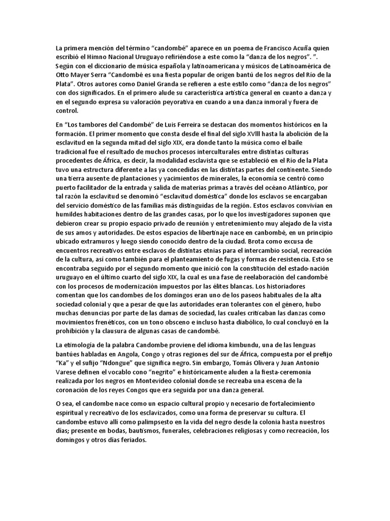 Exposcion Candombé | PDF | Arte | Clásicos