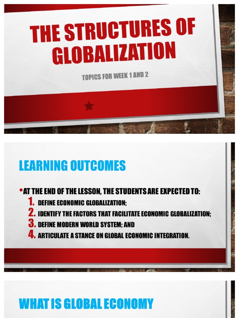 Chapter 2 Structures of Globalization | PDF