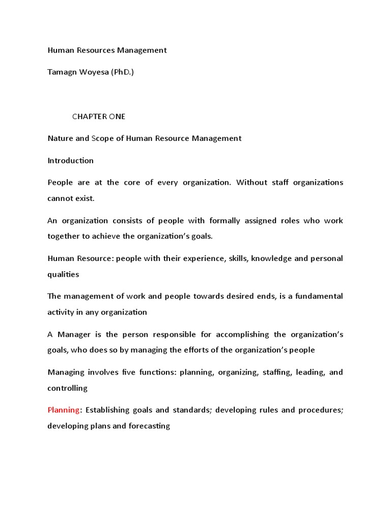 Human Resources Management | PDF | Human Resource Management | Human ...