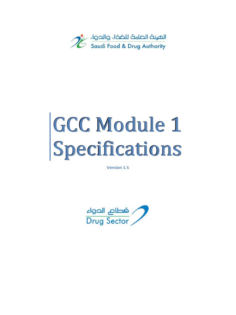 GCC Module 1 eCTD Specifications | PDF | Specification (Technical Standard) | Xml