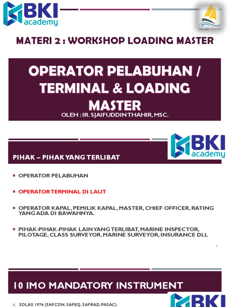 Materi 2 Loading Master Terminal | PDF