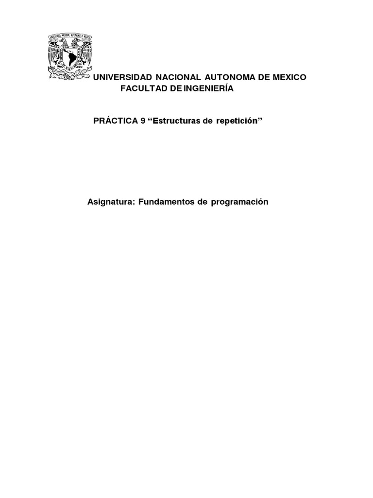 Practica#9 Estructuras de Repetición | PDF | Entero | Temperatura