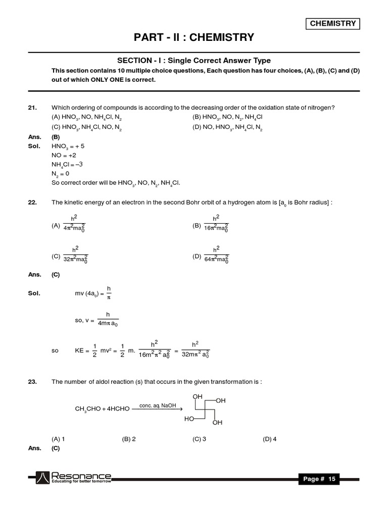 JEE (Adv) 2012 - Paper-1 - Q +soln | PDF | Solubility | Mole (Unit)