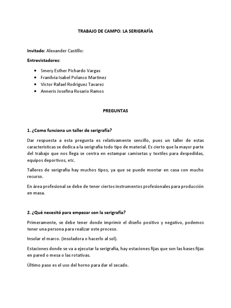 Transcripción de La Entrevista | PDF