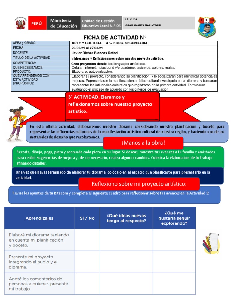 Ficha de Arte-23-08-21-Cuarto. | PDF | Cognición