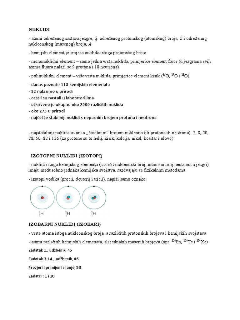 Plan Ploče - Nuklidi | PDF