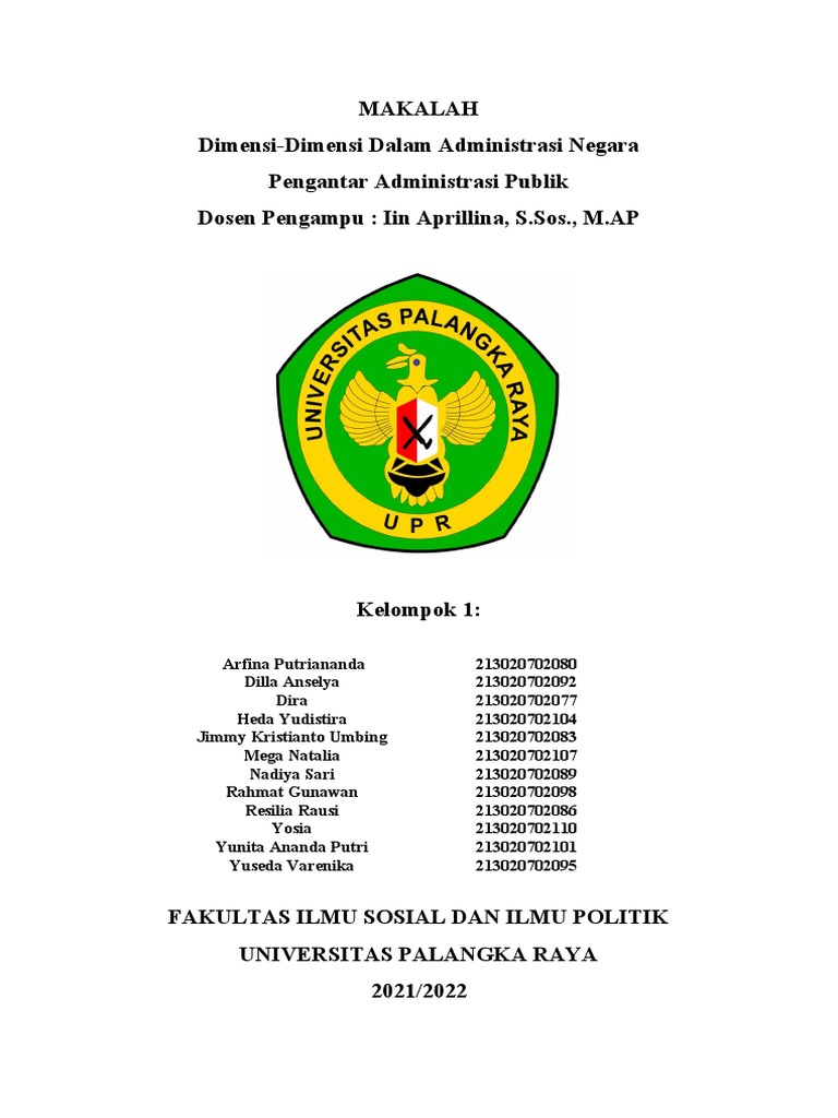 Makalah Kel 1 Pengantar Adm Publik | PDF | Karier & Perkembangan