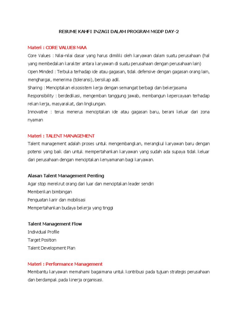 Kahfi Inzagi - Tugas MGDP Day-2 | PDF | Karier & Perkembangan