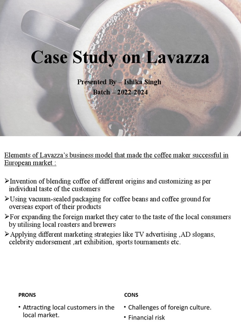 Lavazza's European Market Success | PDF | Art