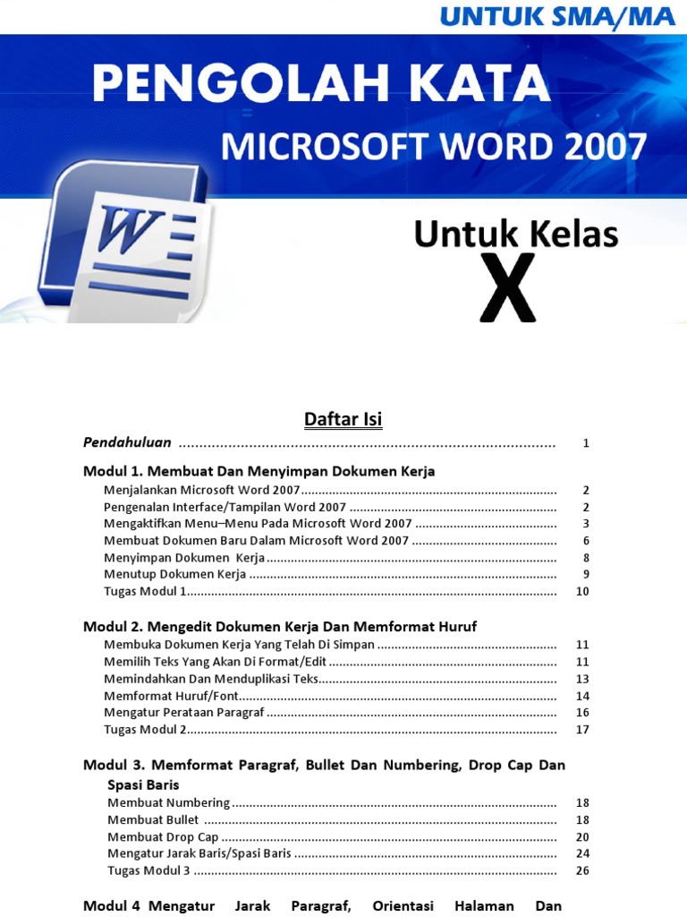 Modul Microsoft Word 2007 | PDF