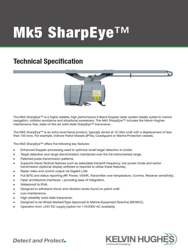 Brochure MK5 Sharpeye | PDF | Radar | Electronic Engineering