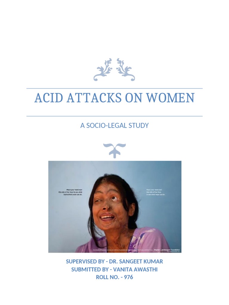 Acid Attacks On Women | PDF | Burn | Crimes
