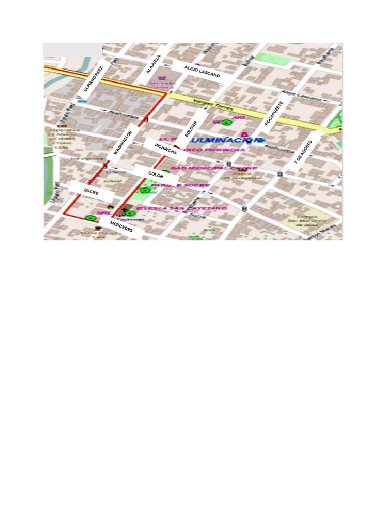 Mapa Con Calles de Chone | PDF