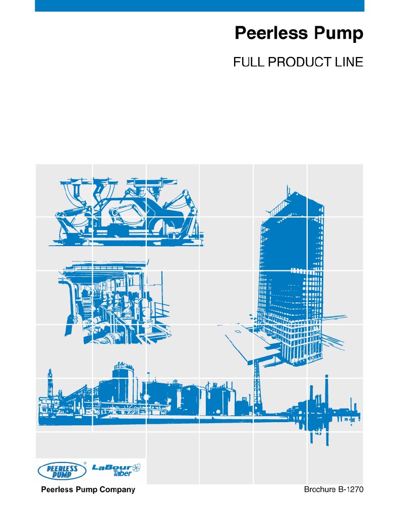Peerless Full Product Line B-1270 - Brochure | PDF | Pump | Engines